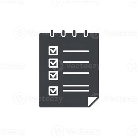 Checklist Icon Dark Gray Notepad With Checkmarks 59524497 PNG