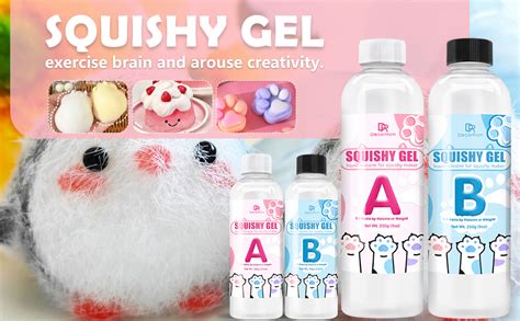 Amazon Com Gel For Taba Squishy Kit 7oz Liquid Silicone Super Soft Fast Cure For Squishy Maker