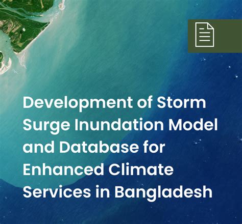 Development Of Storm Surge Inundation Model And Database For Enhanced