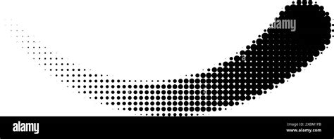 Halftone Curved Line Pattern Gradient Halftone Dots Backgrounds Vector Illustration Stock