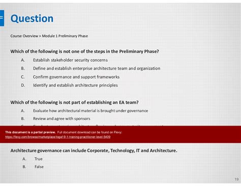 Togaf 9 1 Training Practitioner Level Ppt Slide Deck