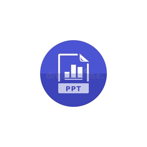 Circle Icon Presentation File Format Stock Vector Illustration Of