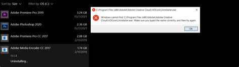 I Cant Uninstall Adobe Softwares R Adobe