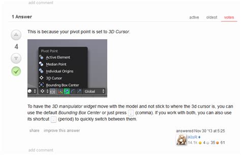 The 3d Cursor Is Not Moving From This Origin Point Basics And Interface