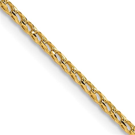 Leslies 14k 8mm Dc Quadra Wheat Chain 20in Brugen Jewelers Watch