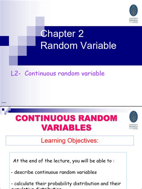 Chapter 2 Random Variablel2jan 2024 Download Free Pdf
