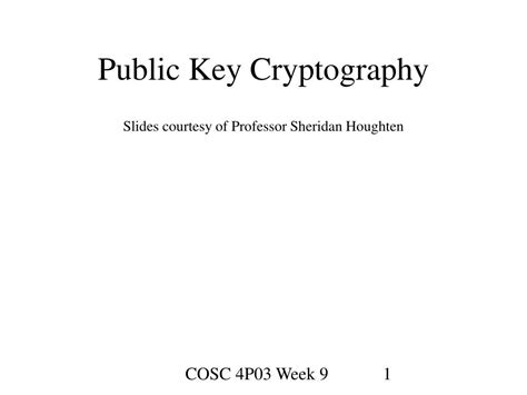 PPT Public Key Cryptography PowerPoint Presentation Free Download ID