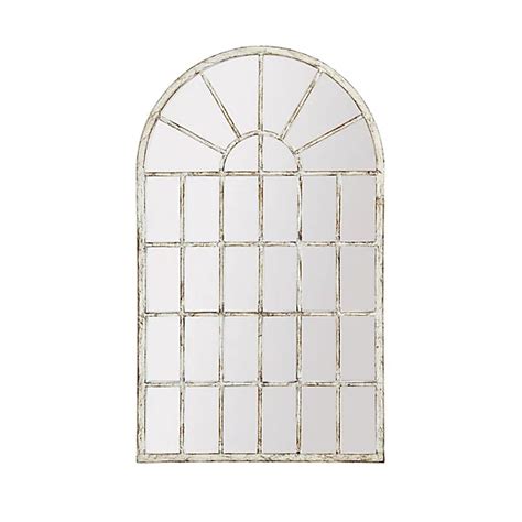 Small Gothic Arch Mirror White