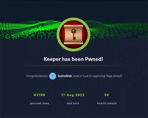 Nitish Agrawal On Linkedin Htb Keeper Hackthebox Hacking Hacked