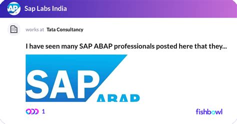 I Have Seen Many SAP ABAP Professionals Posted Her Fishbowl