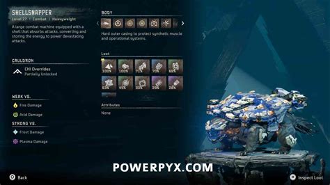 Horizon Forbidden West Shellsnapper