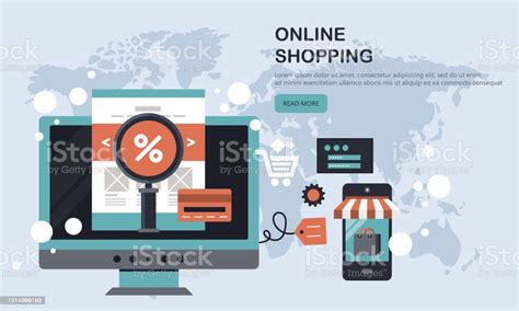 라인 쇼핑 및 지불 방법에 모바일 결제 클릭 및 온라인 주문당 지불합니다 플랫 벡터 일러스트레이션 개념에 대한 스톡 벡터 아트 및 기타 이미지 Istock