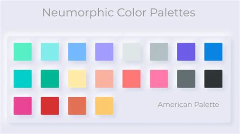 Css Neumorphism Examples Neumorphic Color Palette With Sound