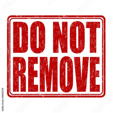 Do Not Remove Clip Art