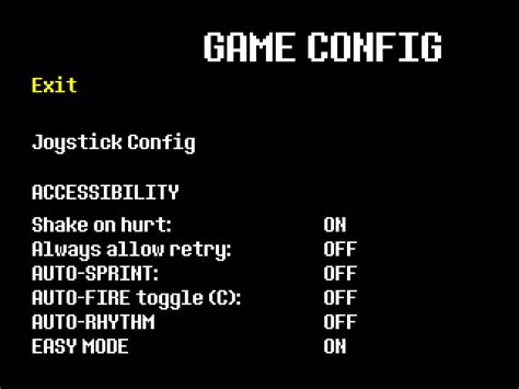 game config the undertale yellow wiki