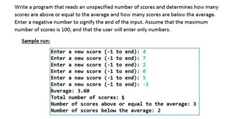 Write A Program That Reads An Unspecified Number Of