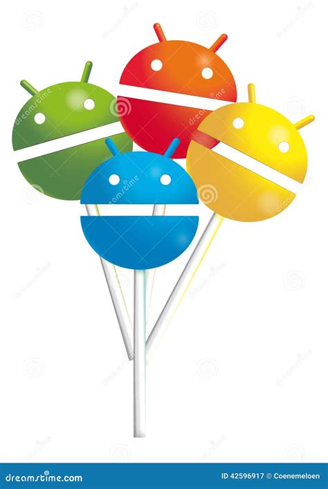 Android Lollipops Editorial Photography Illustration Of Ebook 42596917