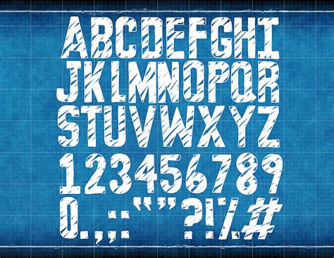 Blueprint Font By Sedj On Deviantart Blueprint Font By Sedj On Deviantart