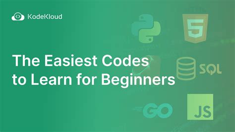 The Easiest Codes To Learn For Beginners