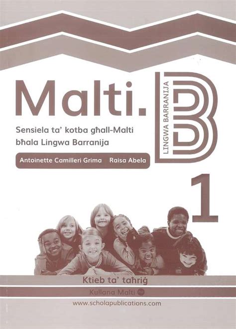 Malti B L 1 Ktieb Ta` Tahrig Merlin Library Online Bookshop