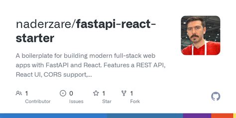 Github Naderzarefastapi React Starter A Boilerplate For Building Modern Full Stack Web Apps