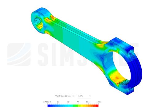 Tutorial 1 Connecting Rod Stress Analysis By Nnoraphaiphipa Simscale