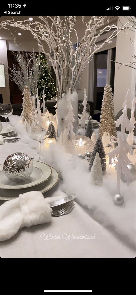 Winter Wonderland Christmas Table Decorations