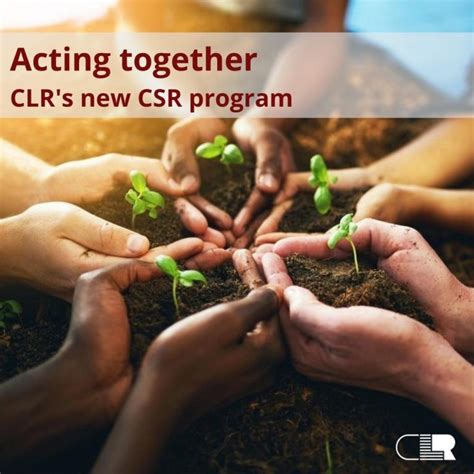 Acting Together Clr Launches Csr Program Clr Berlin