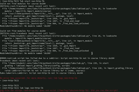 Solved Lab Error Could Not Find Modules For Course Do280 Red Hat