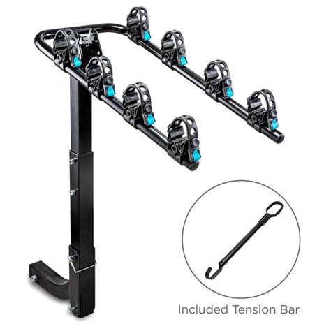 Raxgo 4 Bike Hitch Mounted Rack Carrier Rg4bkmnt The Home Depot