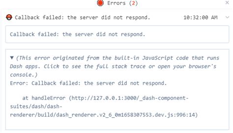 What Is The Cause Of Callback Failure Dash Python Plotly Community