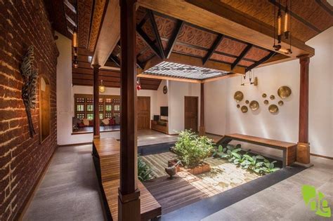 Traditional Indian Home Design With Wood And Stone Accents