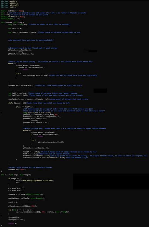 Multithreading C Language Can Someone Help Fix This Chegg