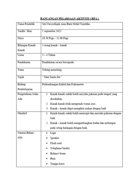 Mari Tolong Menolong Minggu 1 Pdf