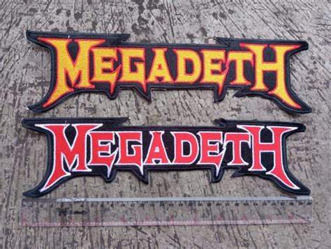 Megadeth Logo Embroidery Backshape Patch