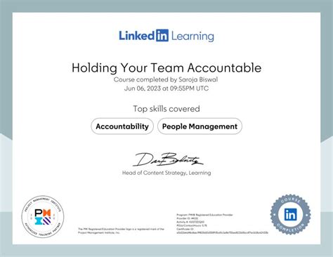 Saroja Biswal On Linkedin Certificate Of Completion