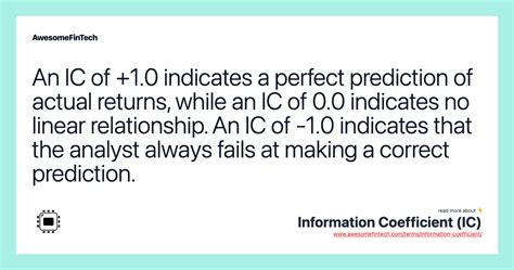 Information Coefficient Ic Awesomefintech Blog