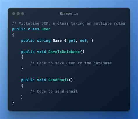 Mina Alphonse On Linkedin Srp Solid Softwaredevelopment Csharp Cleancode Programming