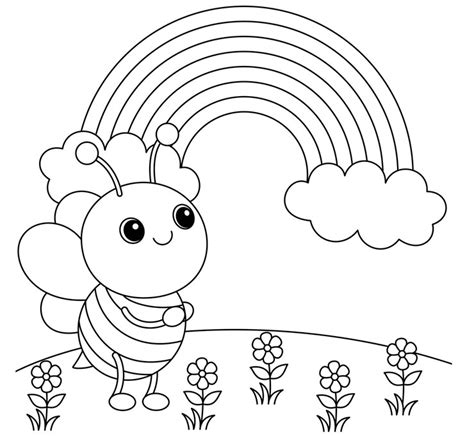 8 페이지 벌 컬러링 도안 벡터 Freepik에서 무료 고품질 벡터를 다운로드하세요 Freepik