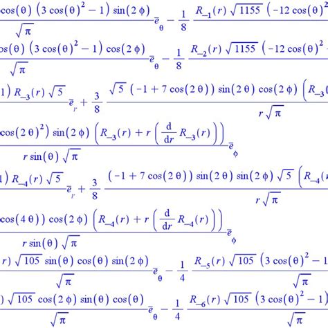 Maple Output The Expressions For The Velocity Modes With Undefined