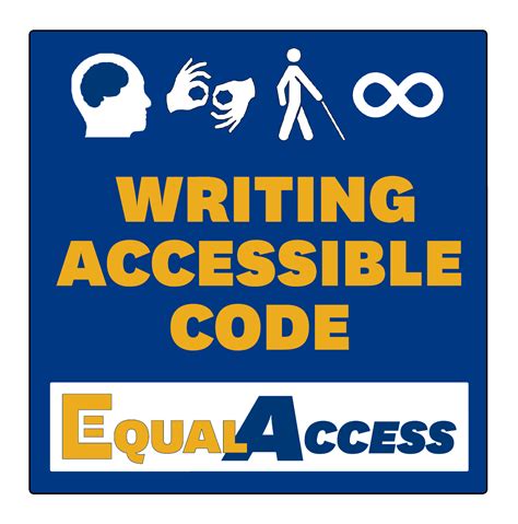 writing accessible code equal access kent state university