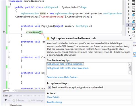 Mysql Connecting To Sql Local Database Using Configurationmanager Asp Net C Stack Overflow