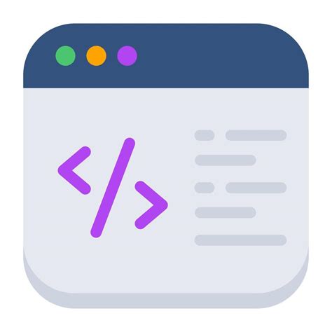 An Icon Design Of Web Coding Vector Art At Vecteezy