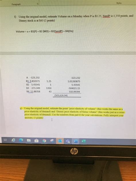 Solved Paragraph Styles F Using The Original Model