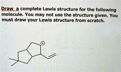Solved Please Show Your Work If Theres Any Draw A Complete Lewis