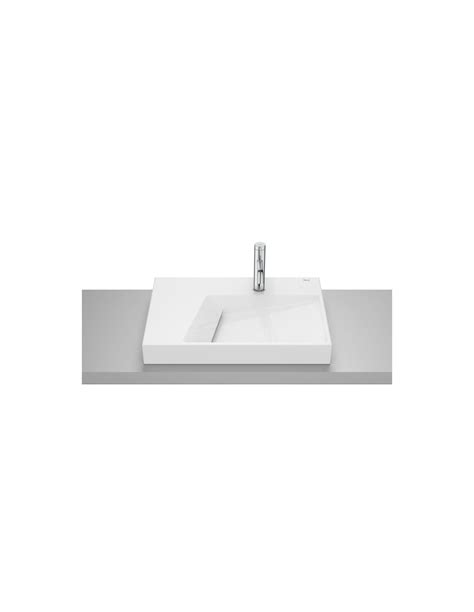 Lavabo De Sobreencimera Roca Horizon Geomet Orificio Blanco
