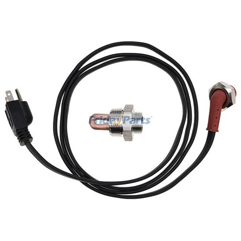 400 Watt 120v Engine Block Heater Kit For Kubota Tractor