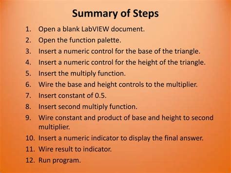 An Interactive Guide To Creating A Simple Labview Program Ppt