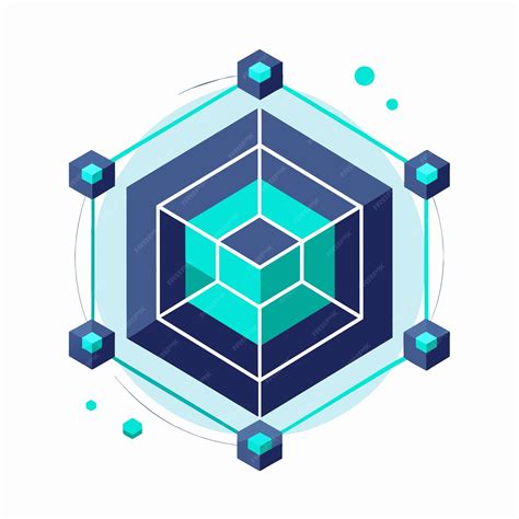 Premium Vector A Large Cube Enclosed By Multiple Smaller Cubes Representing An Abstract