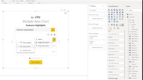 Solved Line And Stacked Column Chart Yaxis Customization Microsoft
